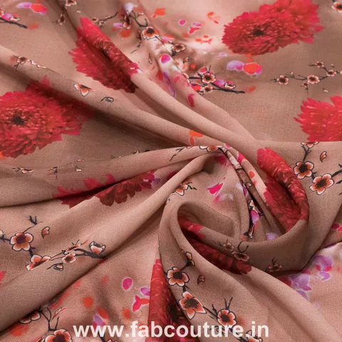 Printed Georgette, Georgette Fabric Wholesalers, FabCouture.in